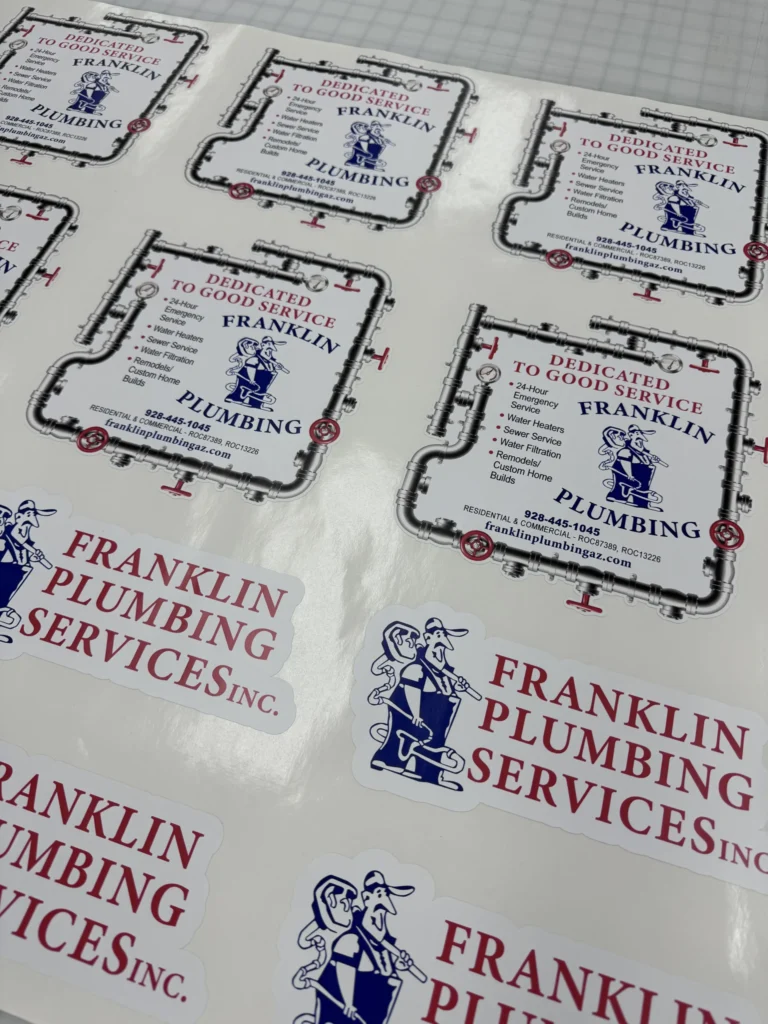 Franklin Plumbing Stickers - Sir Speedy